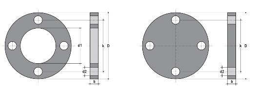 Stalen voorl.flens, zw., DN50/60,3mm - Stalen flenzen | zwart - Stadex
